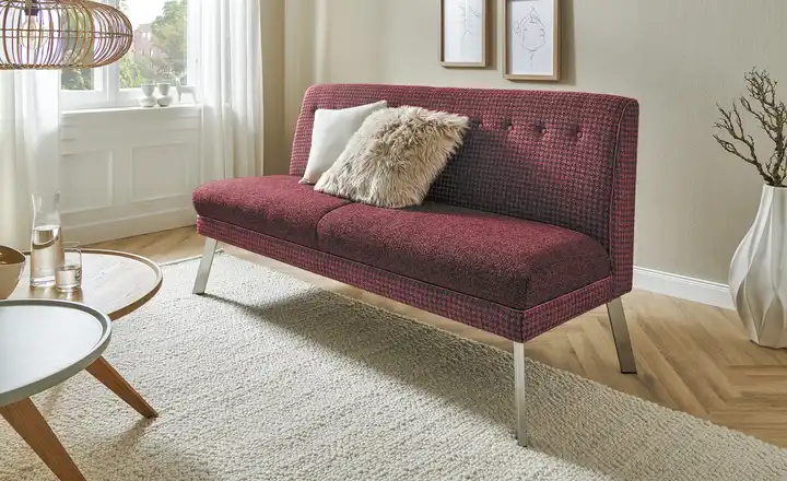 Barnickel Küchensofa Tabea | edelstahlfarben, 201 cm