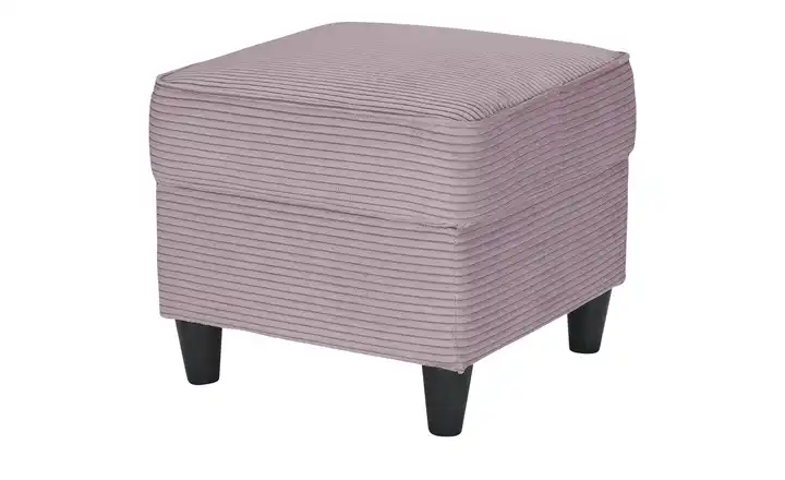 Hocker Kivana | Rosé, Cordstoff - Bei Möbel Kraft online kaufen