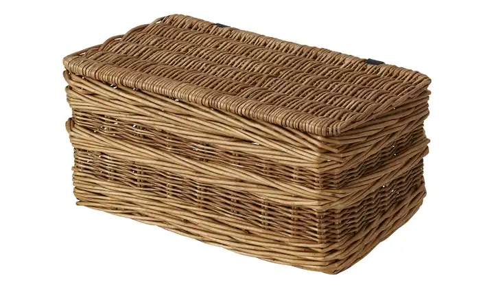 HOME STORY Weidenkorb mit Deckel - Bei Möbel Kraft online kaufen