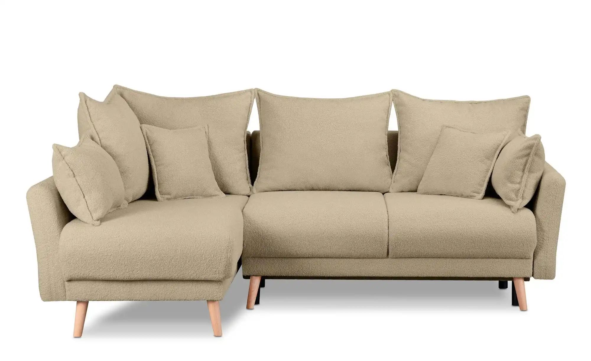 Preisvergleich für KONSIMO Ecksofa Belmos ¦ beige ¦ Maße (cm): B: 234 H: 100 Polstermöbel ...
